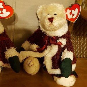 Ty | Holiday | 3 Ty Christmas Attic Treasures Santa Bears | Poshmark
